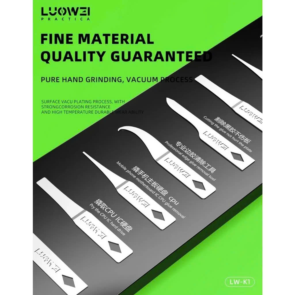 Táo Thẩm Tools | Bộ Dao Đục, Tách, Cạo Keo ic, CPU LUOWEI LW-K1 (4 lưỡi ...