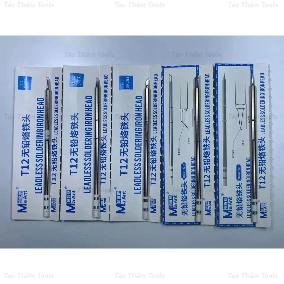 Mũi Hàn T12 MaAnt (6 Kiểu Đầu) - Loại Xịn, Chuẩn Hãng | Táo Thẩm Tools - Táo Thẩm Tools Cung cấp ...