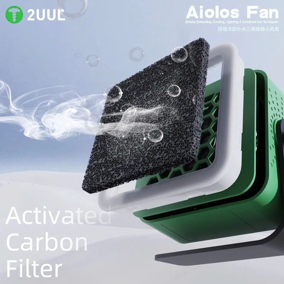 Quạt Đa Năng 3in1 2UUL Chiếu Sáng, Hút Khói, Làm Mát Main Aiolos Fan ...
