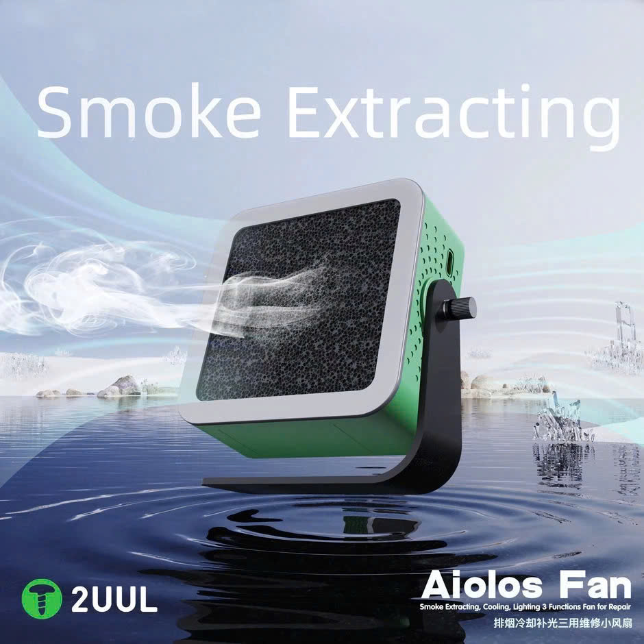 Quạt Đa Năng 3in1 2UUL Chiếu Sáng, Hút Khói, Làm Mát Main Aiolos Fan ...
