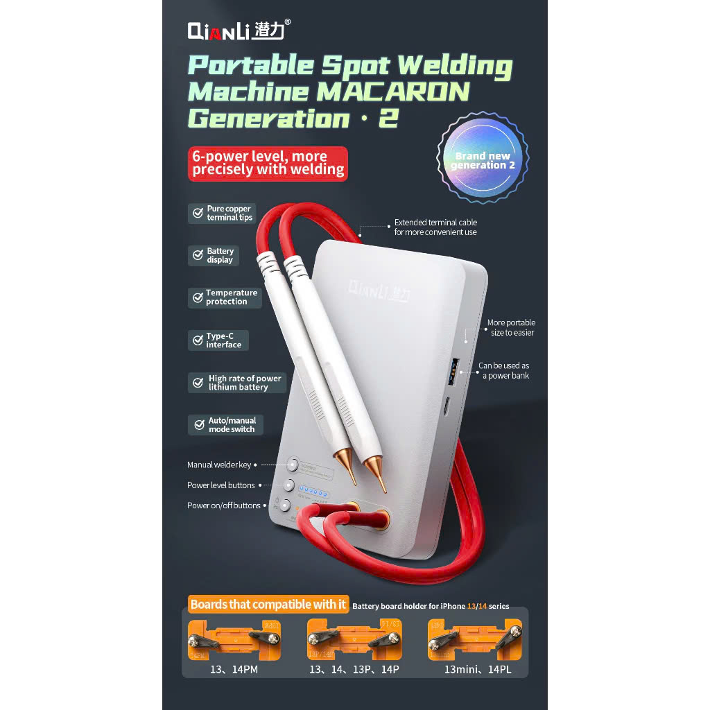 MÁY HÀN CHẬP QIANLI KÈM BỘ KHUÔN KẸP HÀN CELL PIN Thế hệ thứ 2 | Táo Thẩm Tools - Táo Thẩm Tools ...